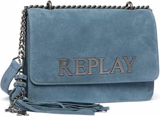Replay Replay - sac à main en daim pour femme, Dusty Avio 472 (bleu), taille unique
