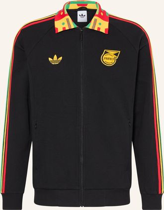 adidas Sweatjacke Jamaika X Bob Marley Anthem Ausw&auml;rts schwarz