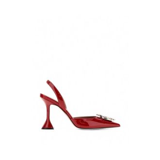 Amina Muaddi Escarpins Slingback Begum 95 - Femme - Chaussures - Rouge - Taille: 38 1/2 EU
