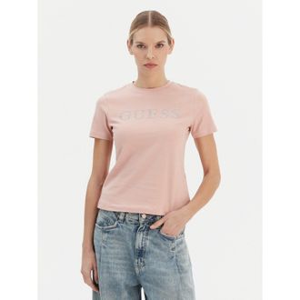 Guess T-Shirt V6RI20 J1314 Rosa Regular Fit