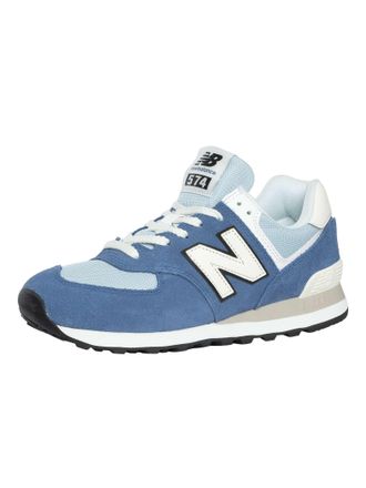 New Balance 574 Wildleder Trainer, Blau