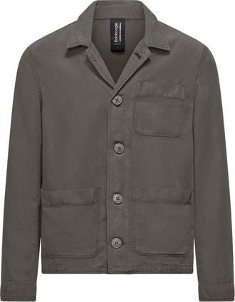 Bomboogie Homme, Vestes, Gris, Taille: XL Dobby Tencel Linen Jacket