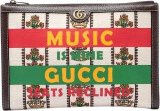 Gucci Sac bandouli&egrave;re en toile imprim&eacute;e Pre-owned - Femme - Pre-owned - Beige - Taille: ONE Size