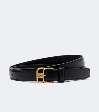 Saint Laurent Ceinture Cassandre en cuir