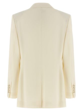 Dolce & Gabbana Womens White Virgin Wool Blazer Clothing