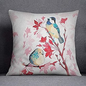 Bonamaison Le Jardin du Lin Kissenhüllen, Cotton, Mehrfarbig, 45x45