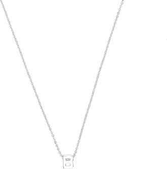 Luxenter Halskette Alphabet mit Silber-Finish - Buchstabe B, Mediano, Metall, Ohne Edelstein