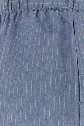 Jacob Cohen Pinstriped Linen-Viscose Shorts - Blue