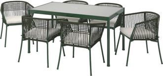 IKEA SEGERÖN Tisch+6 Armlehnstühle/außen