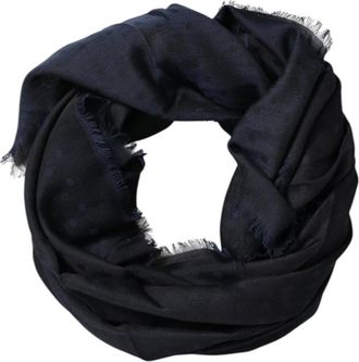 Dolce & Gabbana Foulard &agrave; bords effiloch&eacute;s &agrave; pois - Femme - Accessoires - Noir - Taille: ONE Size