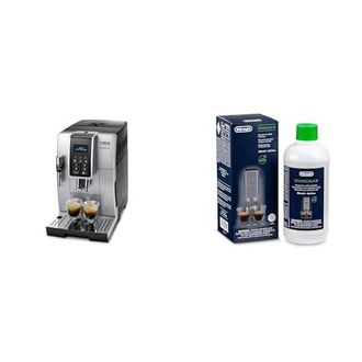 DeLonghi Dinamica ECAM 350.35.SB Kaffeevollautomat mit Profi-Milchaufsch&auml;umd&uuml;se f&uuml;r Cappuccino, Espresso und Long Coffee Direktwahltasten, Digitaldisplay, x2-F