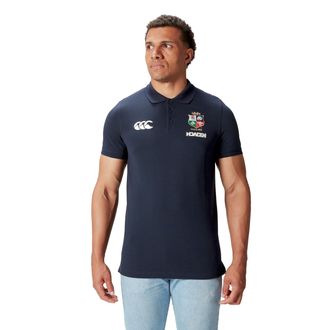 Canterbury Of New Zealand Herren Pique Polo Shirt | Cotton Blend | Official British & Irish Lions Licensed Product Polohemd, Dunkler Saphir, XS