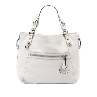 Gucci Sac cabas en cuir Pre-owned - Femme - Pre-owned - Blanc - Taille: ONE Size