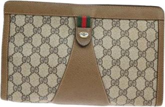 Gucci unisex, Pre-owned, Brun, Taille: ONE Size Pochette de toilette vintage Pre-owned