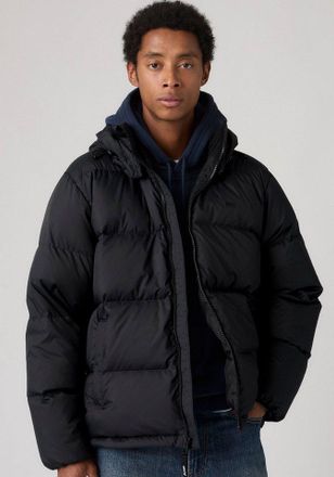 Levi's Steppjacke ROCKWELL HOODED PUFFER 1 Hoher Stehkragen, wattiert und mit w&auml;rmendem Fleece gef&uuml;ttert