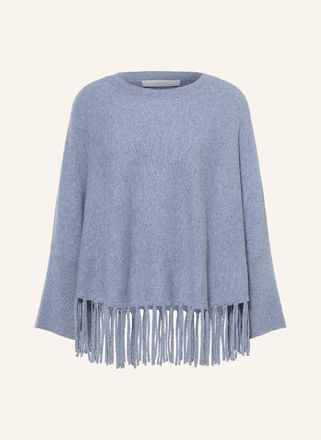 Herzen&rsquo;s Angelegenheit Herzens Poncho Maja Mit Cashmere blau