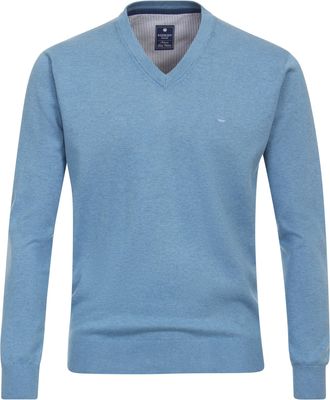 Redmond Herren Pullover mit V-Ausschnitt (600), Größe:4XL, Farbe:Blau (123)