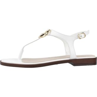 Guess Femme, Chaussures, Blanc, Taille: 36 EU Sandales plates &eacute;l&eacute;gantes