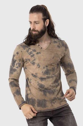 Cipo & Baxx T-Shirt Sweatshirts im Batik-Design