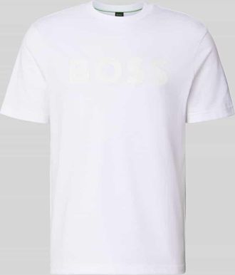 HUGO BOSS Regular Fit T-Shirt aus reiner Baumwolle Modell TS_STRUCTURE LOGO 1027473