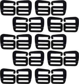 Perfeclan 20 G Haken Gurtband Schnalle Schieberegler Schnellverschluss Für Rucksackgurte Outdoor Karabiner Hardware Zubehör