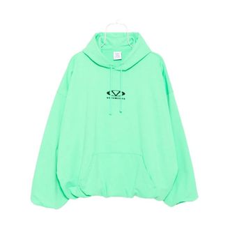 VETEMENTS Gr&uuml;ner Logo Hoodie mit l&auml;ssiger Passform - - Sweatshirts & Hoodies - Herren - Gr&uuml;n - M