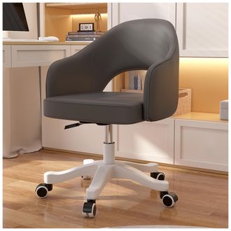 Generic 360&deg; Drehbarer B&uuml;rostuhl Aus PU-Leder Mit Verstellbarer H&ouml;he Und Armlehnen(G)