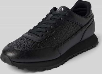 A|X Armani Exchange Sneaker mit Logo-Muster und profilierter Sohle