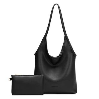 Montana West Sacs Hobo en cuir pour femmes sacs &agrave; main et sacs &agrave; bandouli&egrave;re tendance, noir