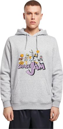 Merchcode Merchcode Womens MC1427-Space Jam Group Hoody Hooded Sweatshirt, Heather Grey, XS