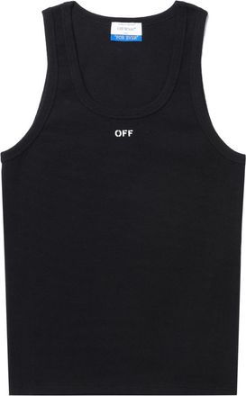Off-white Tr&auml;gershirt mit Logo-Print - Schwarz