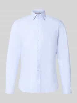 Jake*s Slim Fit Businesshemd aus reiner Baumwolle