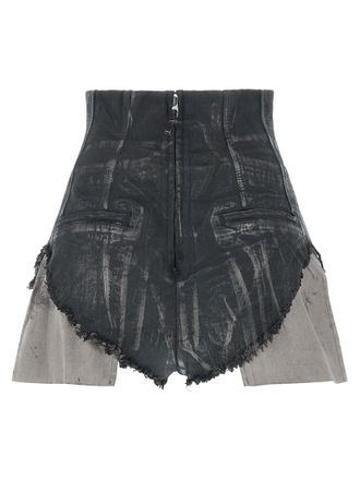 Rick Owens Womens Brown Cotton Bermuda Shorts