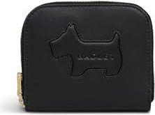 Radley London London Hadley Lane Petit porte-monnaie en cuir avec fermeture &eacute;clair pour femme, Noir