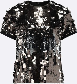 van Laack T-Shirt Pailletten