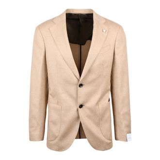 Luigi Bianchi Mantova Giacca Stondata - - Jackets - Herren - Beige - L