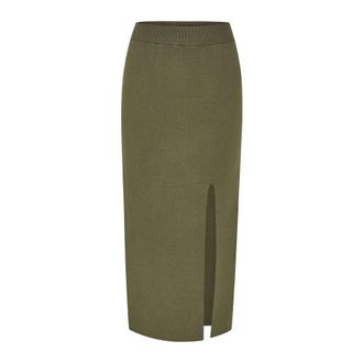 Gestuz Talligz Hw Long Skirt - - Skirts - Damen - Gr&uuml;n - XS