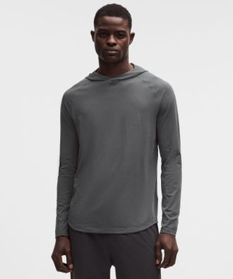 lululemon Haut &agrave; capuche License to Train pour Hommes - Gris - Taille 2XL