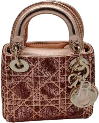 Dior Sac Miniature Lady Pre-owned - Femme - Pre-owned - Rose - Taille: ONE Size