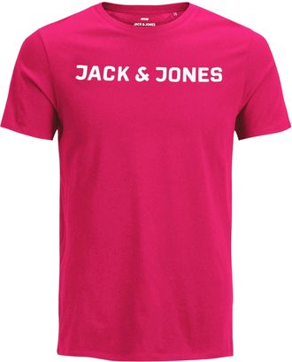 Jack & Jones Herren JJECORP Old Logo Tee SS O-Neck, Kurzarm T-Shirt, Rundhals, Fuchsia Rose, XXXL