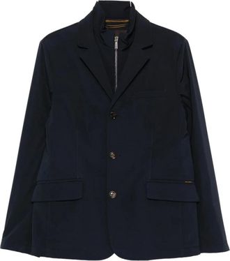 Moorer Homme, Vestes, Bleu, Taille: XL Borromeo-H Blazer