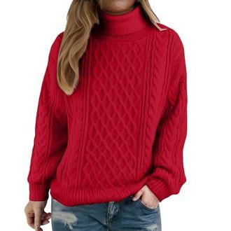 Generic Pulls &agrave; col roul&eacute; pour femme UK - Pulls dhiver chauds en maille c&acirc;bl&eacute;e &agrave; col roul&eacute; - Pulls &agrave; col roul&eacute; tricot&eacute;s - Pulls pour les f&ecirc;tes - Pulls &agrave; col r