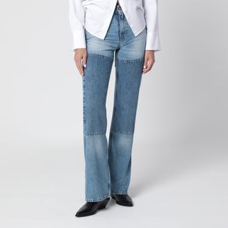 Our Legacy Blaue Jeans mit Patchwork-Eins&auml;tzen