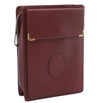 Cartier Sac pochette vintage doccasion - Femme - Pre-owned - Rouge - Taille: ONE Size