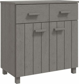 vidaXL Buffet HAMAR Gris clair 79x40x80 cm Bois massif de pin vidaXL