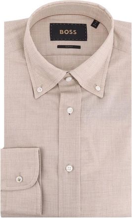 HUGO BOSS Homme, Chemises, Beige, Taille: 4XL Chemise Slim-fit