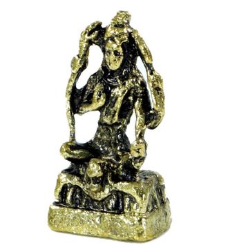 Guru Shop Kleiner Shiva Talisman aus Indien - Motiv 3, 3x1x1 cm