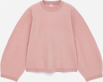 Arket Pullover Aus Wollwalk -Orange