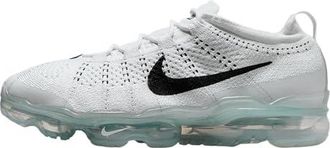 Nike Homme Air Vapormax 2023 Flyknit Sneaker, White Black White Pure Platinum, 44.5 EU