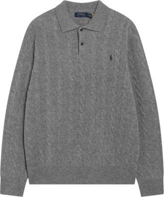 Polo Ralph Lauren Langarm Pullover - - Tops - Herren - Grau - M